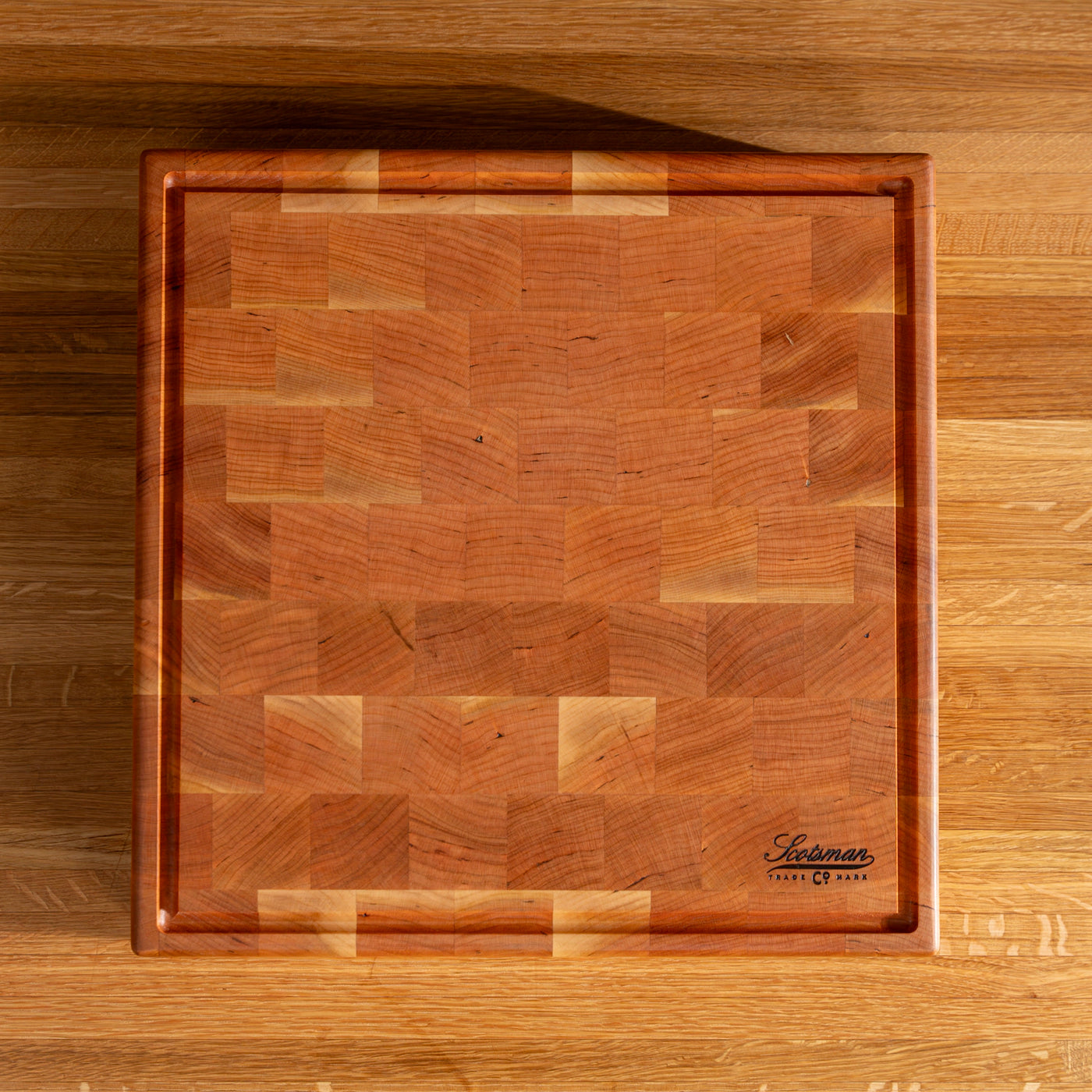 Cherry End Grain Square Butcher Block with Juice Groove – Laurel Mercantile