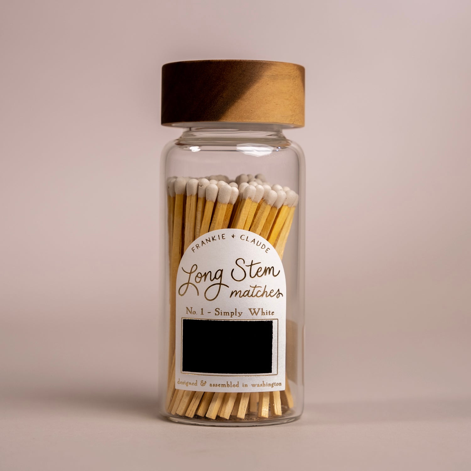 White Long Stem Matches Jar – Laurel Mercantile