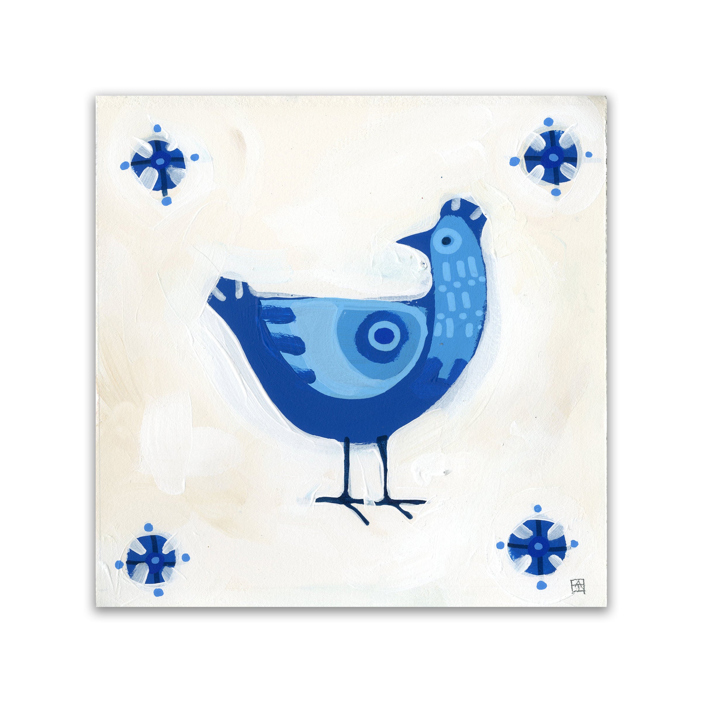 Adam Trest Azul | Hen Tile Print – Laurel Mercantile