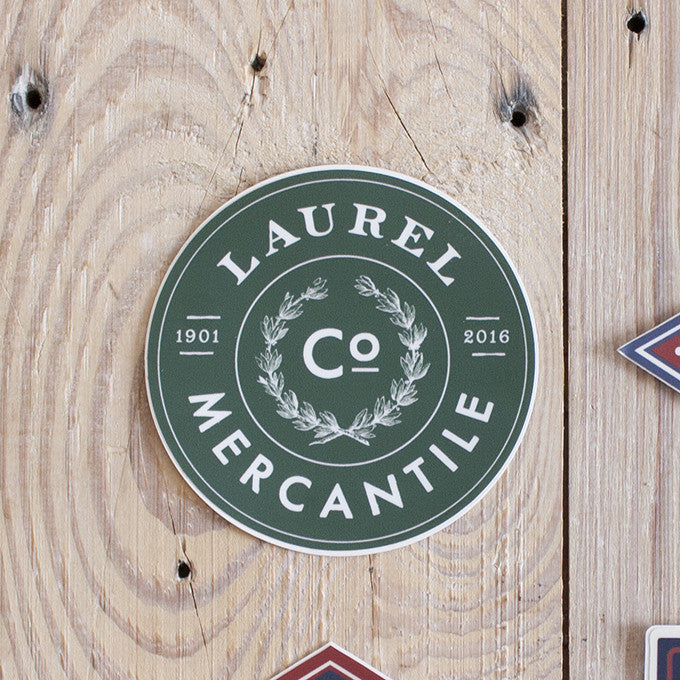 Laurel Mercantile & Scotsman Co. Die Cut Decal