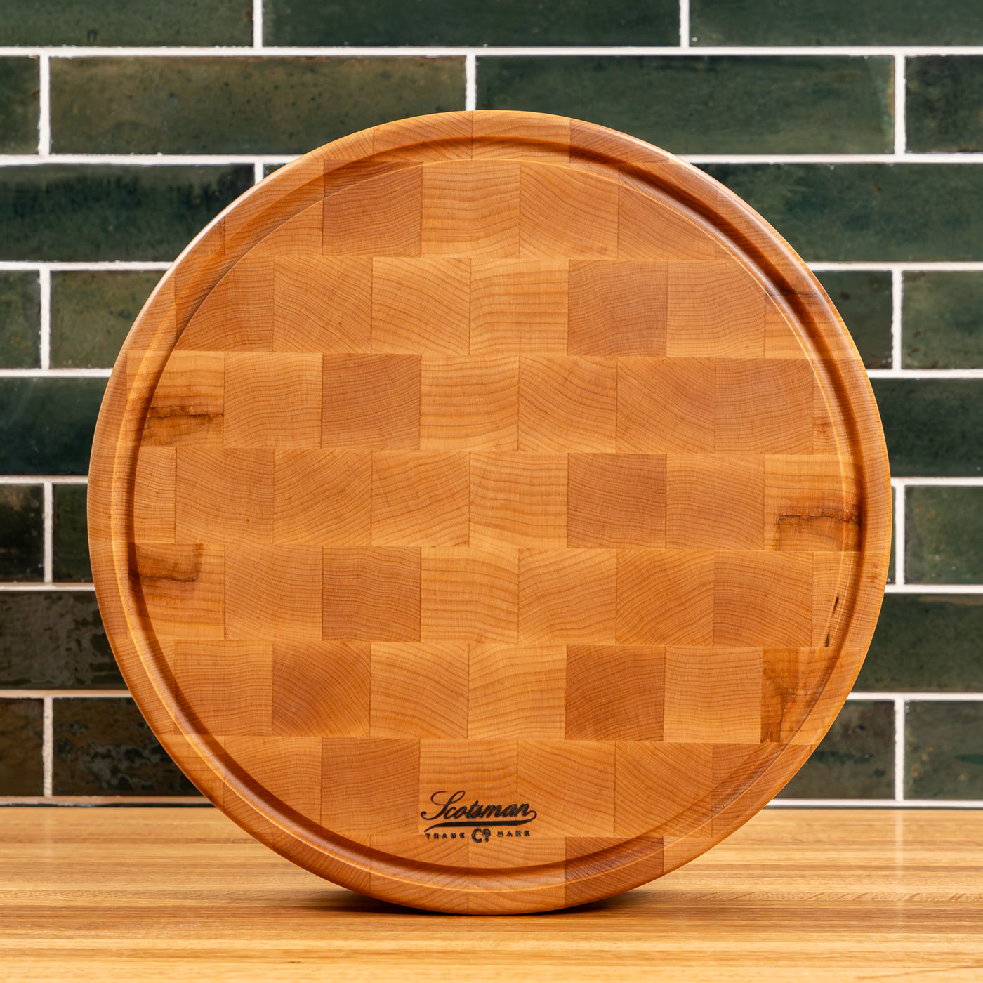 Maple End Grain Round Butcher Block with Juice Groove – Laurel Mercantile