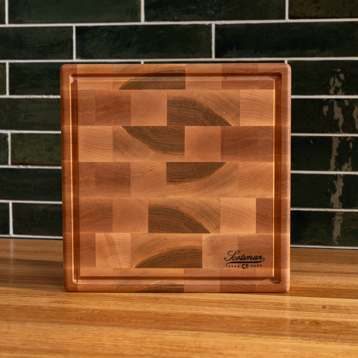 Maple End Grain Square Butcher Block with Juice Groove – Laurel Mercantile