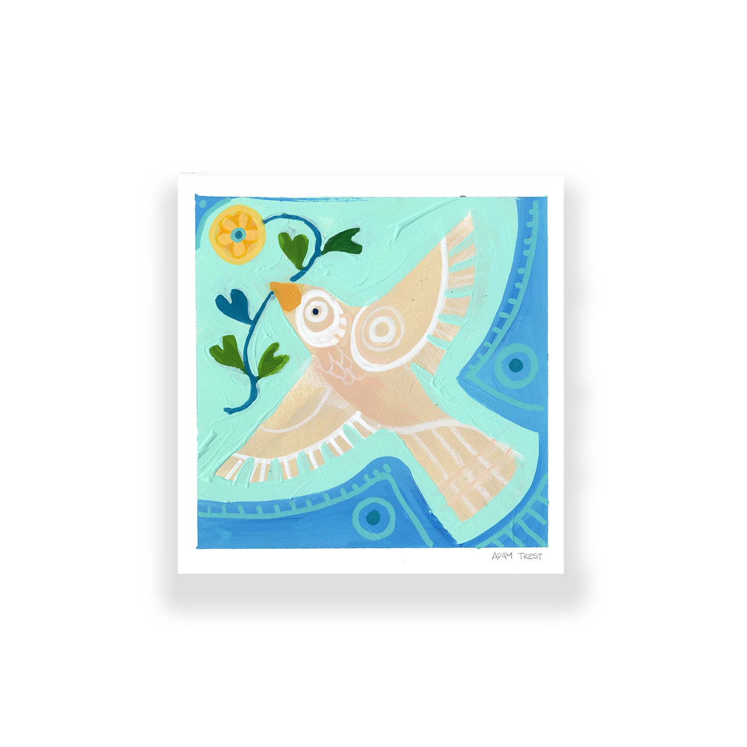 Adam Trest Peace | Dove on Blue – Laurel Mercantile