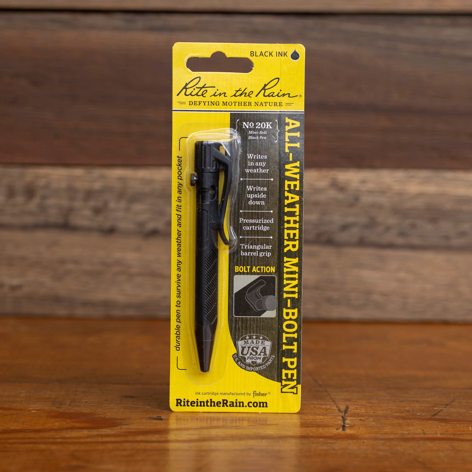 Rite in Rain Weatherproof Black Mini Bolt Pen – Laurel Mercantile