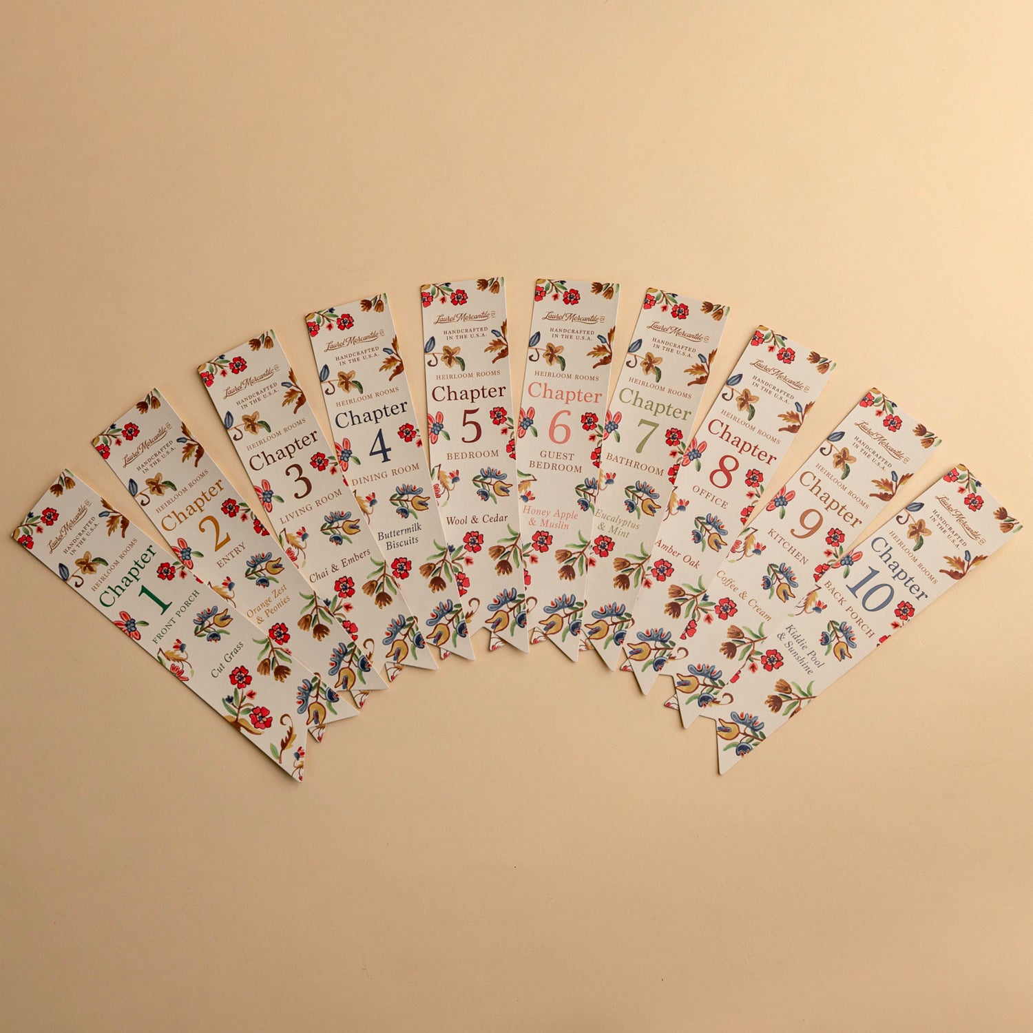 Scented Bookmark - Heirloom Rooms Collection – Laurel Mercantile