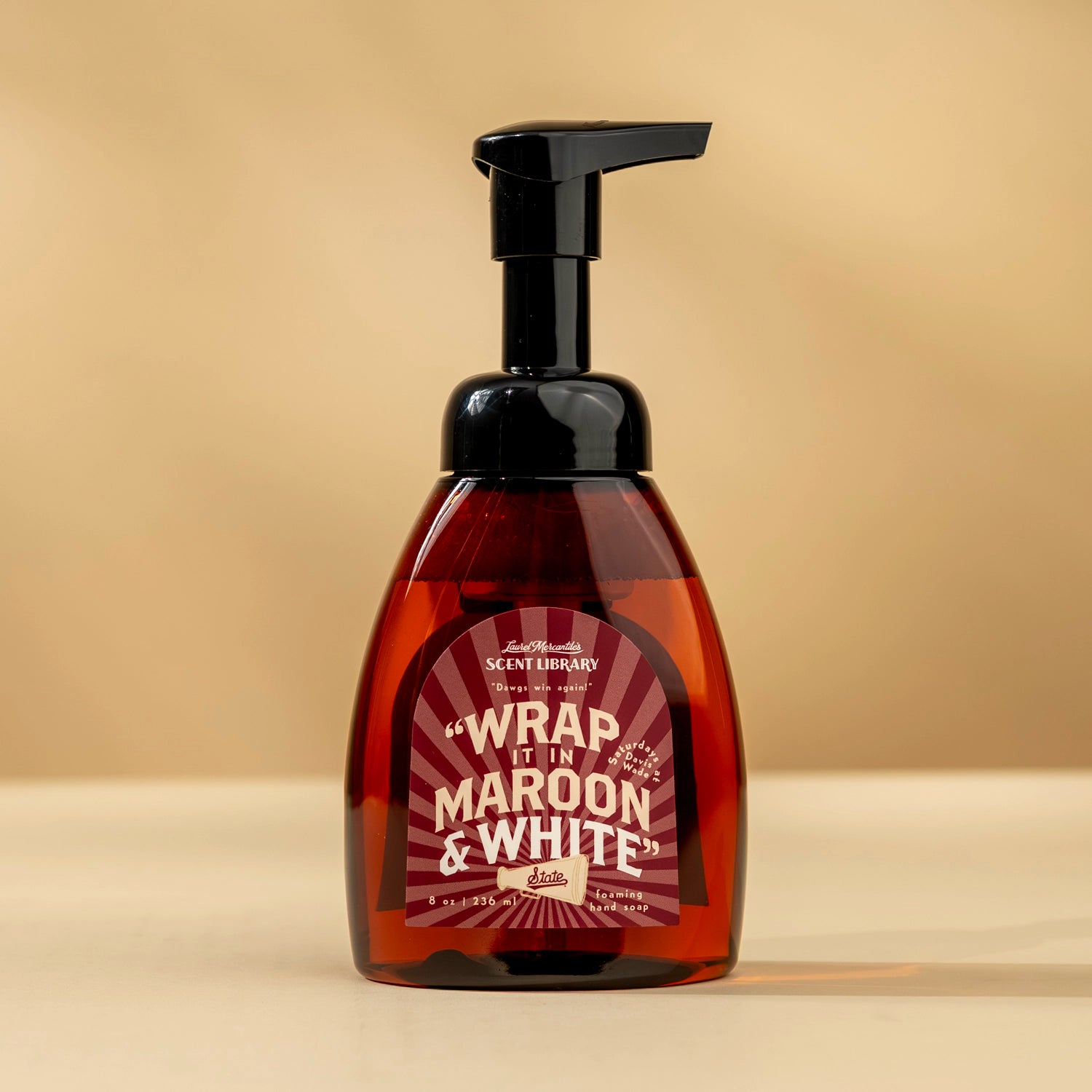 Wrap it in Maroon & White Foaming Hand Soap – Laurel Mercantile